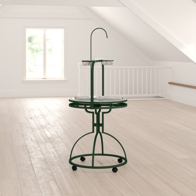 Tucker Murphy Pet™ Chaun 76'' Metal Bird Play Stand for Floor & Reviews | Wayfair